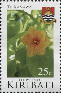 Stamp: Te Kanawa (Kiribati(Kiribati Flowers) Mi:KI 1178,Sn:KI 1040,Yt ...
