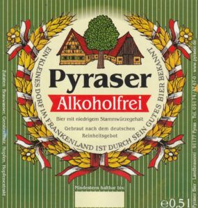 Drink Label: Pyraser Alkoholfrei (Pyraser Landbrauerei GmbH & Co. KG ...