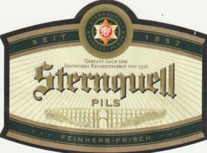 Drink Label: Sternquell Pils (Sternquell Brauerei GmbH, Germany, Federal RepublicCol:DE-BEER-006759