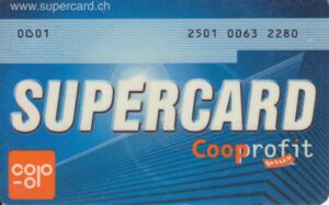 Functional Card: Supercard (Shops - Supermarkets, Switzerland(Coop) Col ...