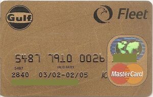 Bank Card: Fleet Gulf (Fleet Bank, United States of America) Col:US-MC-0814