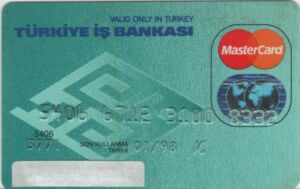Bank Card: Türkiye iş Bankası (Türkiye İş Bankası, Türkiye (Turkey)Col ...