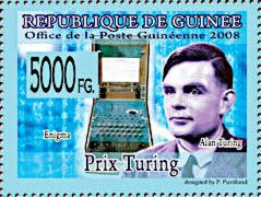 Stamp: Alan Turing - Enigma (Guinea(Turing Prize) Mi:GN 5934