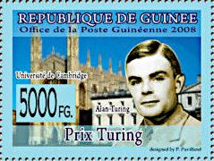 Stamp: Alan Turing - University of Cambridge (Guinea) (Turing Prize) Mi ...