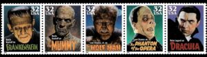 Stamp: Movie Monsters (United States of America(Classic Movie Monsters ...