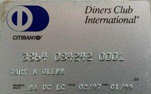 Bank Card: Diners Club International Citicorp (Diners Club ...