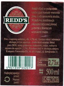 Drink Label: Redd´s (Lech Browary Wielkopolski, PolandCol:PL-BEER-006963