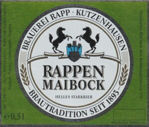 Drink Label: Rappen Maibock (Brauerei Rapp KG, Germany, Federal RepublicCol:DE-BEER-006959