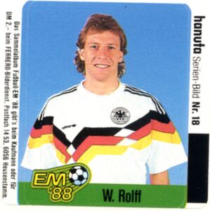Meal Toy: 18 W. Rolff (Stickers, Germany(Hanuta - EM '88) Col:HAN-1988 ...