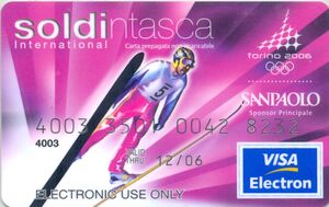 Bank Card: Torino 2006 (Intesa Sanpaolo, ItalyCol:IT-VE-0054
