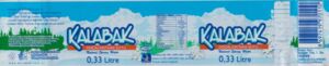 Drink Label: Kalabak - Doğal Kaynak Suyu - Natural Spring Water (ESKİ ...