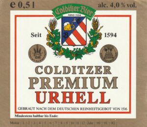 Drink Label: Colditzer Premium Urhell (Brauerei Colditz, Germany ...