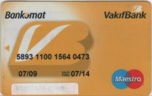 Bank Card: Bankomat (VakifBank, Türkiye (Turkey)Col:TR-MS-0025.06