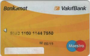 Bank Card: Bankomat (VakifBank, Türkiye (Turkey)Col:TR-MS-0105.02