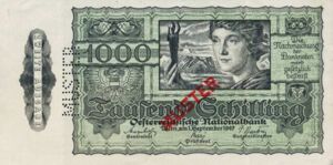 Banknote: 1,000 Schilling (Austria(1945-1947 Issues) Wor:P-125s