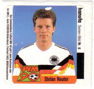 Meal Toy: 6 Stefan Reuter (Stickers, Germany(Hanuta - WM 90) Col:HAN ...