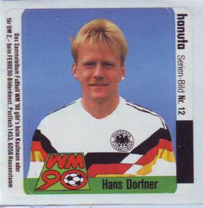 Meal Toy: 12 Hans Dorfner (Stickers, Germany(Hanuta - WM 90) Col:HAN ...