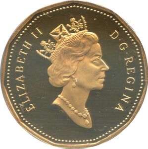 Coin: 1 Dollar ("Loonie") (Canada(1953~2022 - Elizabeth II) WCC:km186
