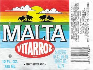 Drink Label: Malta Vitarroz (Cerveceria Vitarroz, United States of ...