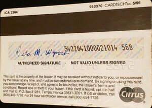 Bank Card: Free Choice (Credit Unión, United States of America) Col:US ...