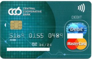 Bank Card: Central Cooperative Bank MasterCard Debit- 08/16 (Central ...