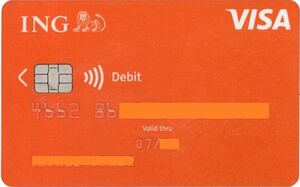 Bank Card: Ing Orange (ING Bank, RomaniaCol:RO-VI-0167