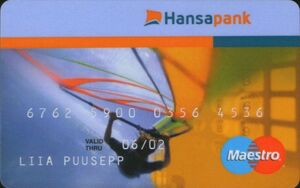Bank Card: Windsurfer (Hansapank, EstoniaCol:EE-MS-0010 💳