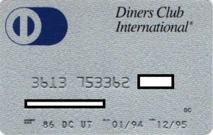 Bank Card: Diners Club International (Diners Club Suisse S.A ...