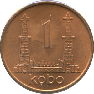 Coin: 1 Kobo (Nigeria(1973~1986 - 1st Naira Circulation series) Col:NG ...