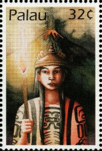 Stamp: Dzalarhons (Haida, Canada) (Palau(Volcano Goddesses of the ...