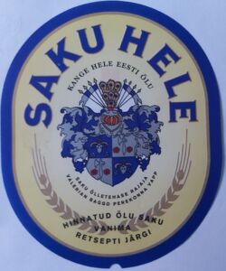 Drink Label: Saku Hele (Saku Õlletehas AS, EstoniaCol:EE-BEER-000612