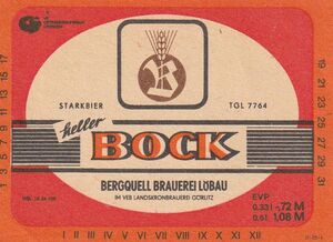 Drink Label: Bergquell Bock (Bergquell Brauerei Löbau, Germany ...