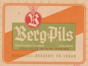 Drink Label: Bergquell Berg Pils (Bergquell Brauerei Löbau, Germany ...