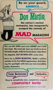 Comic: MAD's Maddest Artist Don Martin Steps Out ! (United States of ...