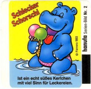 Meal Toy: 2 Schlecker Schorschi (Stickers, Germany(Hanuta - Happy ...
