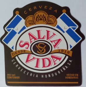 Drink Label: Salva Vida (Cerveceria Hondurena S.A., HondurasCol:HN-BEER ...