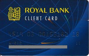 Bank Card: Client card (Royal Bank of Canada, CanadaCol:CA-PL-0019.01