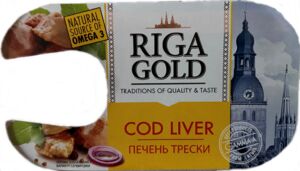 Food Label: Riga Gold Iceland Cod Liver (Gamma-A, LatviaCol:LV-FISH-00005