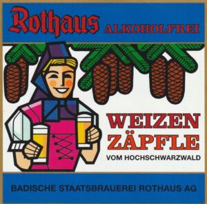 Etiqueta de Bebida: Rothaus Alkoholfrei Weizen Zäpfle (Badische ...