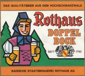 Drink Label: Rothaus Doppel Bock (Badische Staatsbrauerei Rothaus AG ...