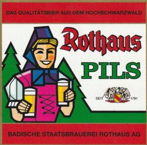 Drink Label: Rothaus Pils (Badische Staatsbrauerei Rothaus AG, Germany ...