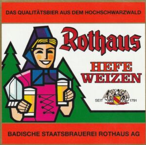 Drink Label: Rothaus Hefe Weizen (Badische Staatsbrauerei Rothaus AG ...