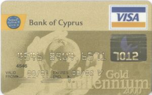 Bank Card: Bank of Cyprus Visa Gold Millennium 2000 (Bank Of Cyprus ...