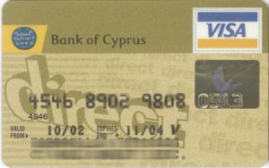 Bank Card: Bank of Cyprus Visa Gold Direct (Bank Of Cyprus, CyprusCol ...