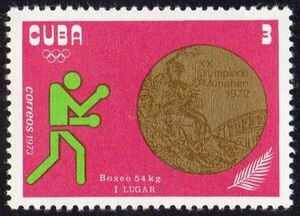 Selo: Gold medal (boxing, 54 kg) (Cuba(Summer Olympic Games 1972 ...
