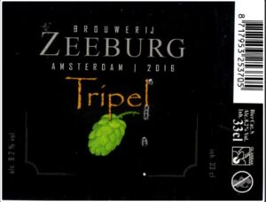 Drink Label: Zeeburg Tripel 2016 (Brouwerij Zeeburg, NetherlandsCol:NL ...