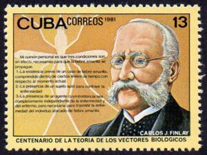 Stamp: Carlos Finlay portrait (CubaMi:CU 2580,Sn:CU 2431,Yt:CU 2286,Sg ...