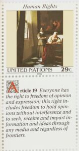 Stamp: Universal Declaration of Human Rights - Article 19 (UNO New York ...