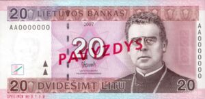 Banknote: 20 Litai (Lithuania(2007 Litas Issue) Wor:P-69s