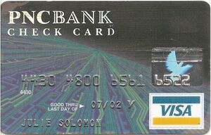 Bank Card: PNC Bank (PNC Bank, United States of America) Col:US-VI-0902